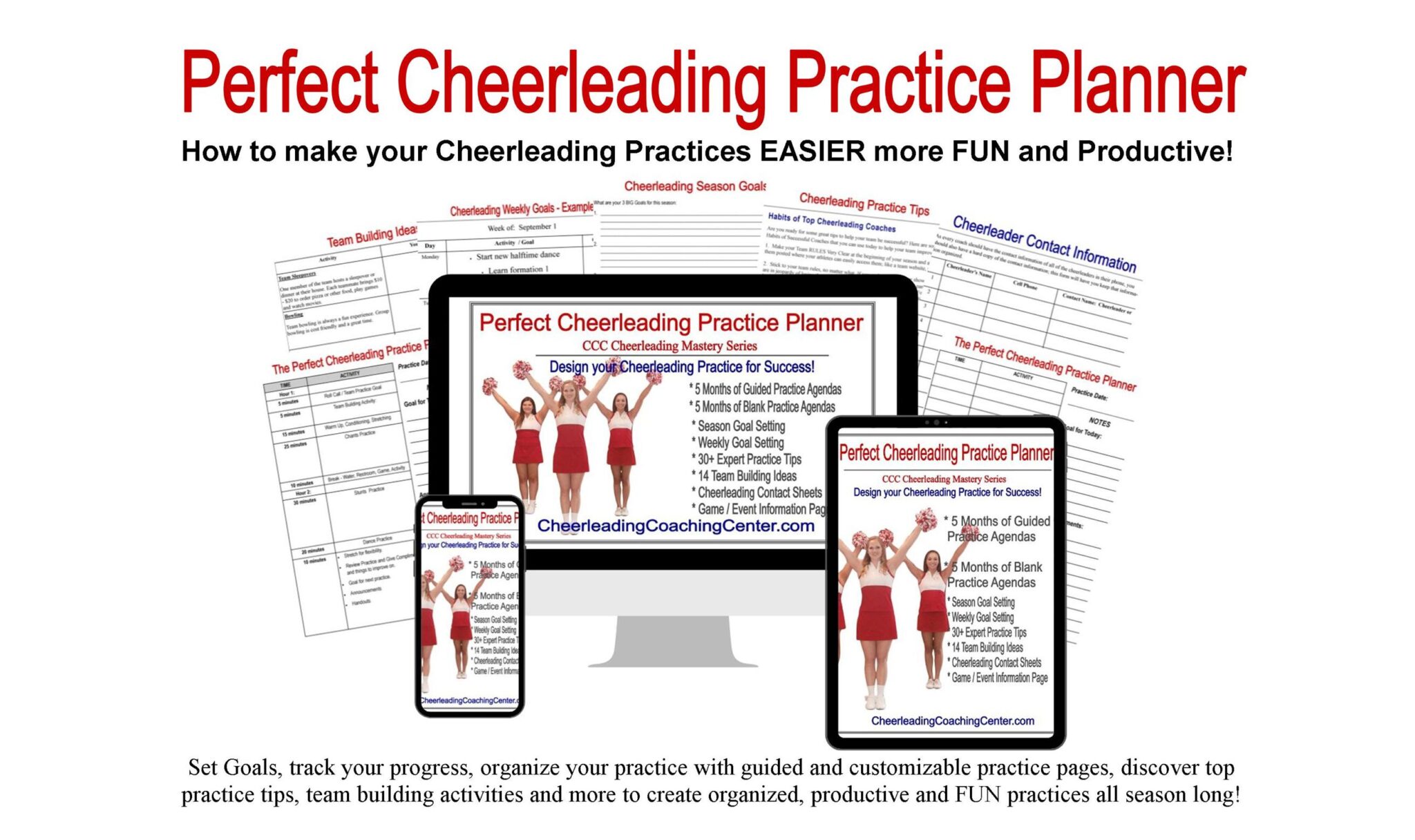 Perfect Cheerleading Practice Planner